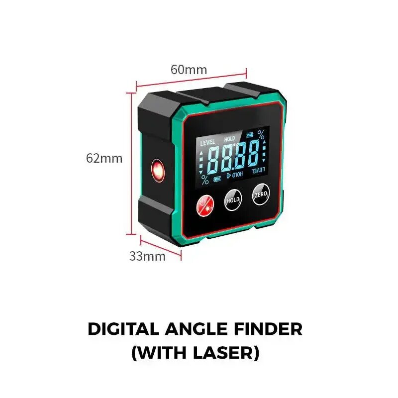 Электронный цифровой инклинометр Electronic Digital Inclinometer With Laser