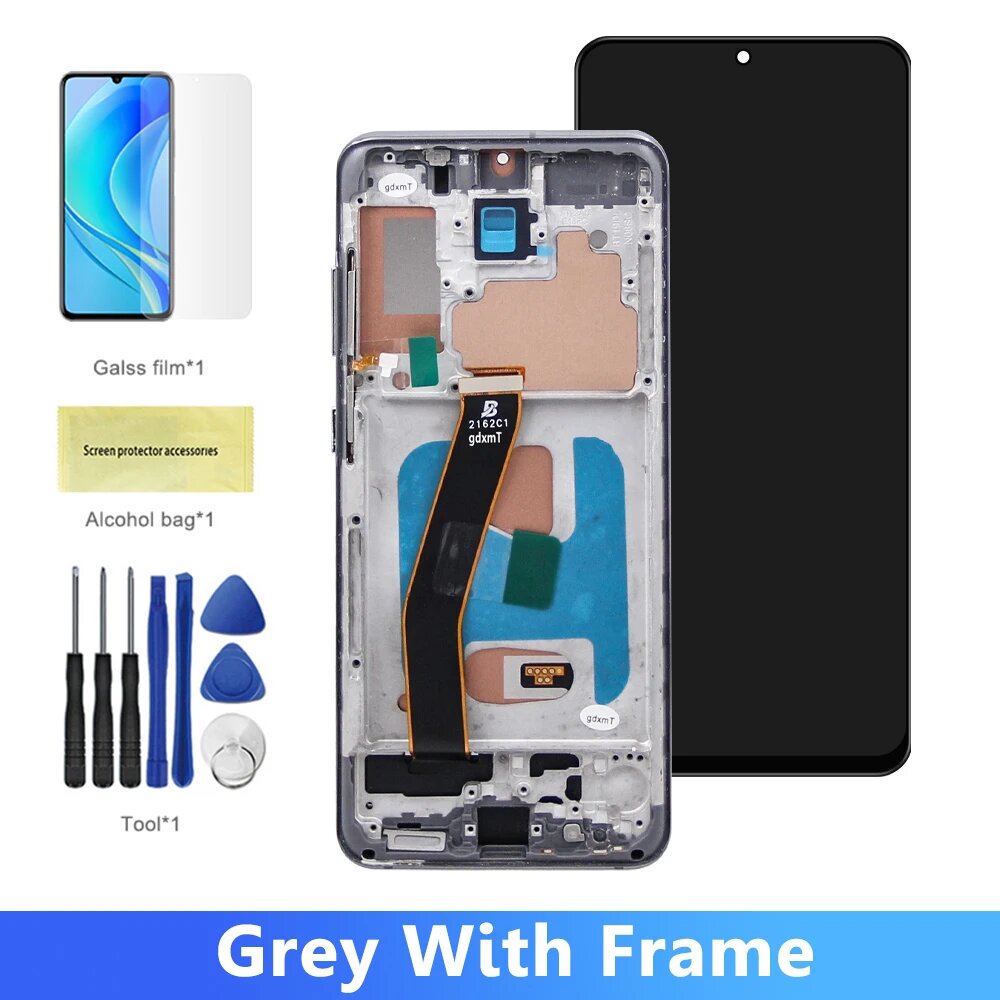 Замена экрана tft s20 для Samsung Galaxy S20 G980 G980F G980F/DS ЖК-дисплей цифровой US gary Frame