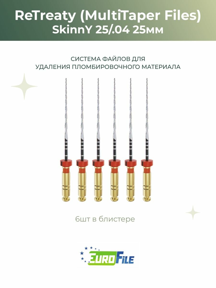 Мультитейперы Ретрити ReTreaty SkinnY 04 №25 25мм, 6шт Еврофайл