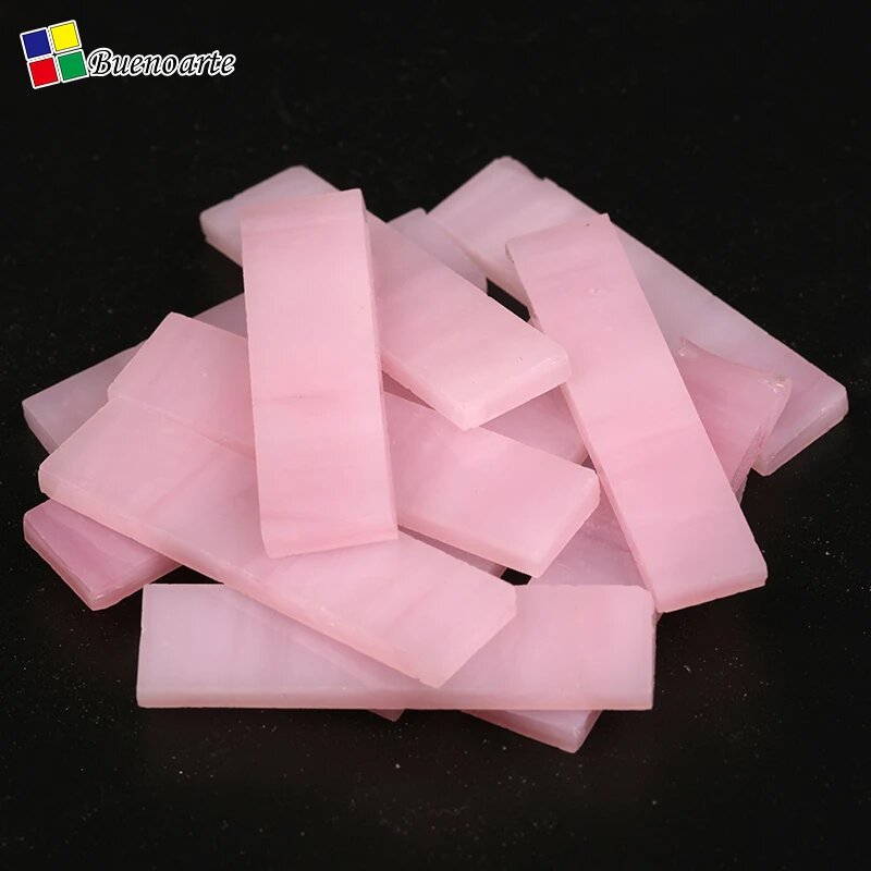 Витражное стекло для мозаики Буеноде Розовый, SF80b