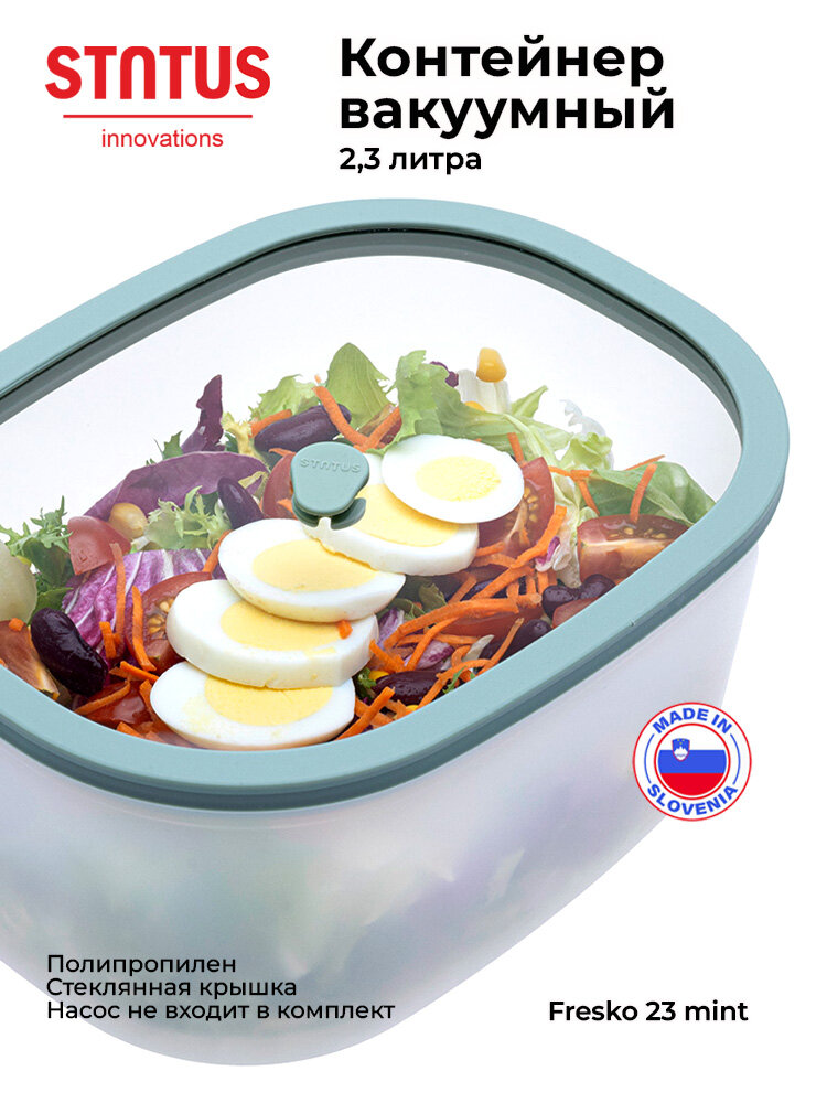 Контейнер вакуумный Status Fresko 23 mint