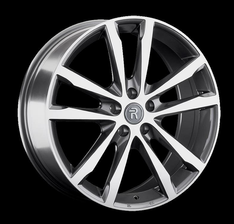 Диск автомобильный литой REPLAY MR211 20x8.5 5x112 et53 dia66.6 Серый глянцевый с полированной лицевой частью