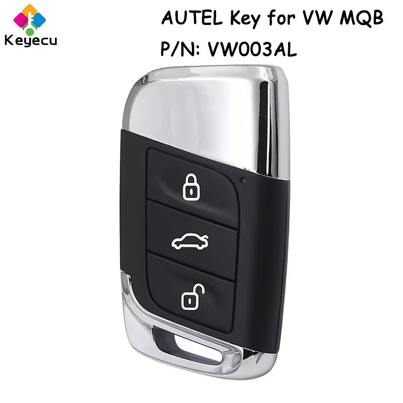 AUTEL VW003AL Универсальный умный дистанционный ключ для Volkswagen MQB Fob 3 кнопки 315 МГц/433 МГц работает с KM100 IM508 IM608 KM1