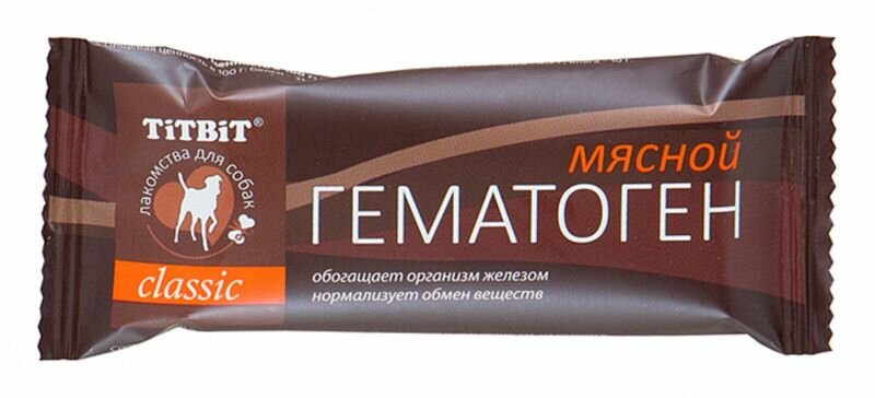 Гематоген мясной TiTBiT "Classic" для собак, 16шт.