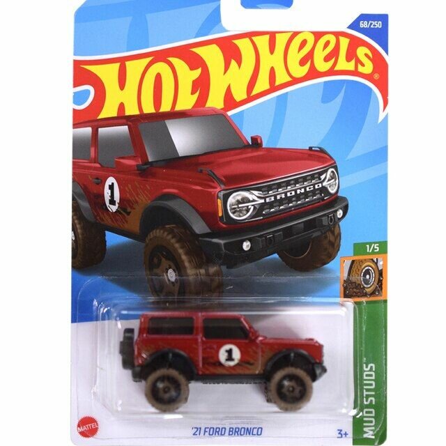 Hot Wheels машинка 21 Ford Bronco бордо