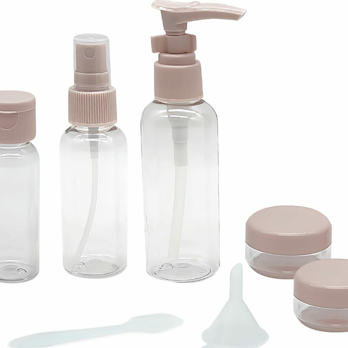 Дорожный набор флаконов Daswerk в косметичке, 5 флаконов (80мл / 50мл / 30мл / 2х10мл) (609299)