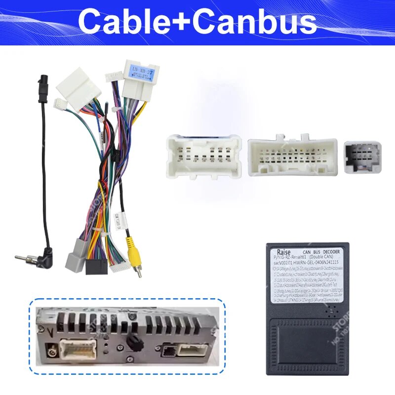 Кабель-адаптер питания для автомагнитолы Renault Dacia Cable 27 Canbus