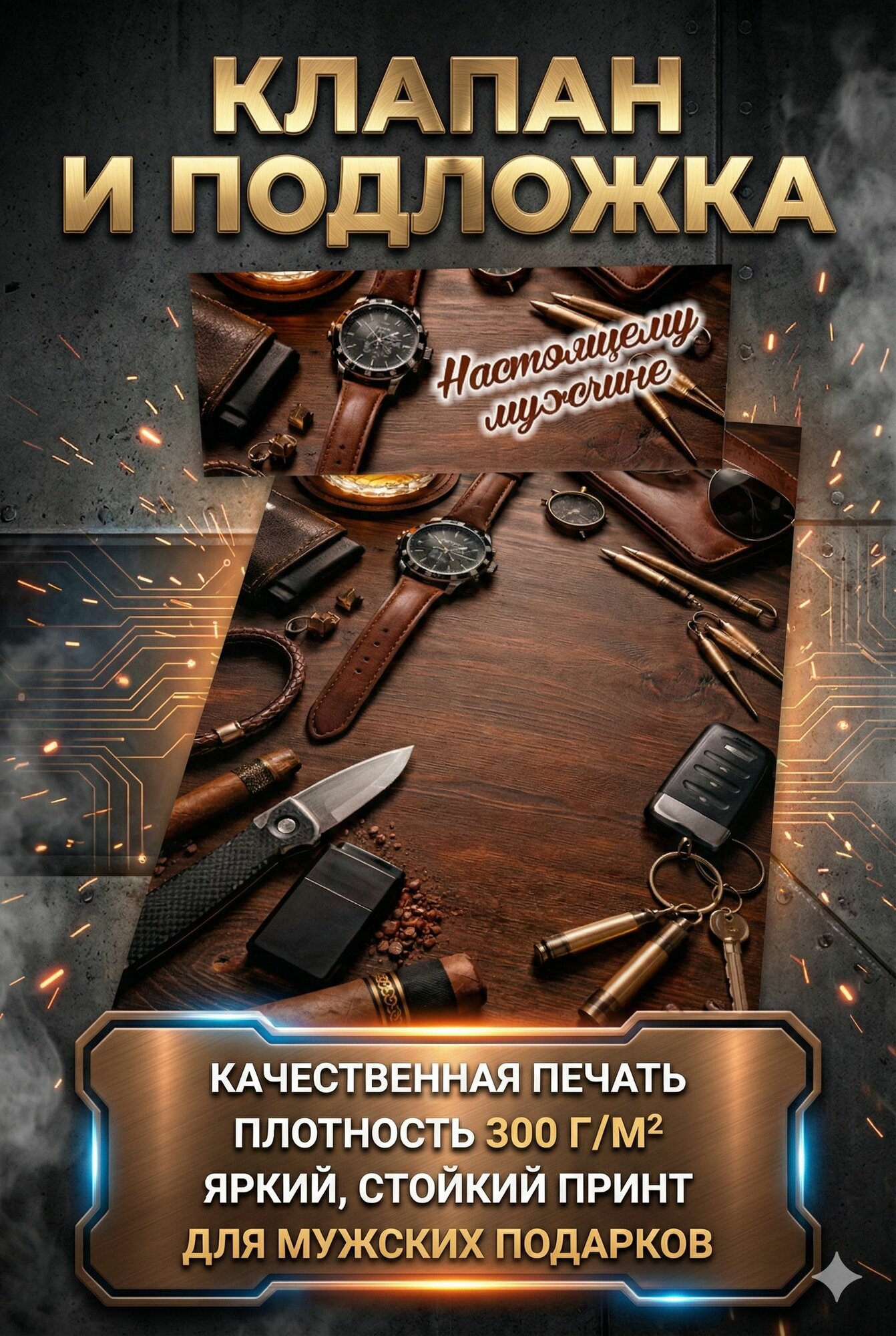 Упаковка для мыла, шоколада, пряников (клапан+подложка комплект)