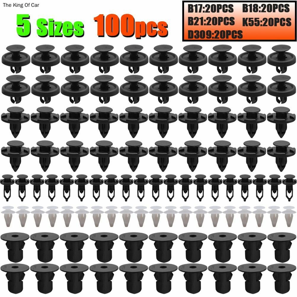 200 шт./комплект клипсы для отделки кузова автомобиля заклепки для Toyota Corolla RAV4 Yaris Prius Lexus