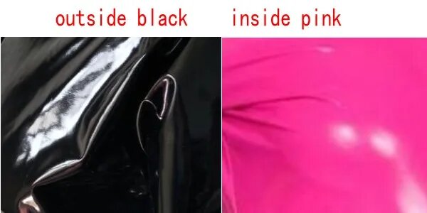 Двусторонняя одежда из ПВХ, мешок для мам с внутренними рукавами, L, black inside pink, women