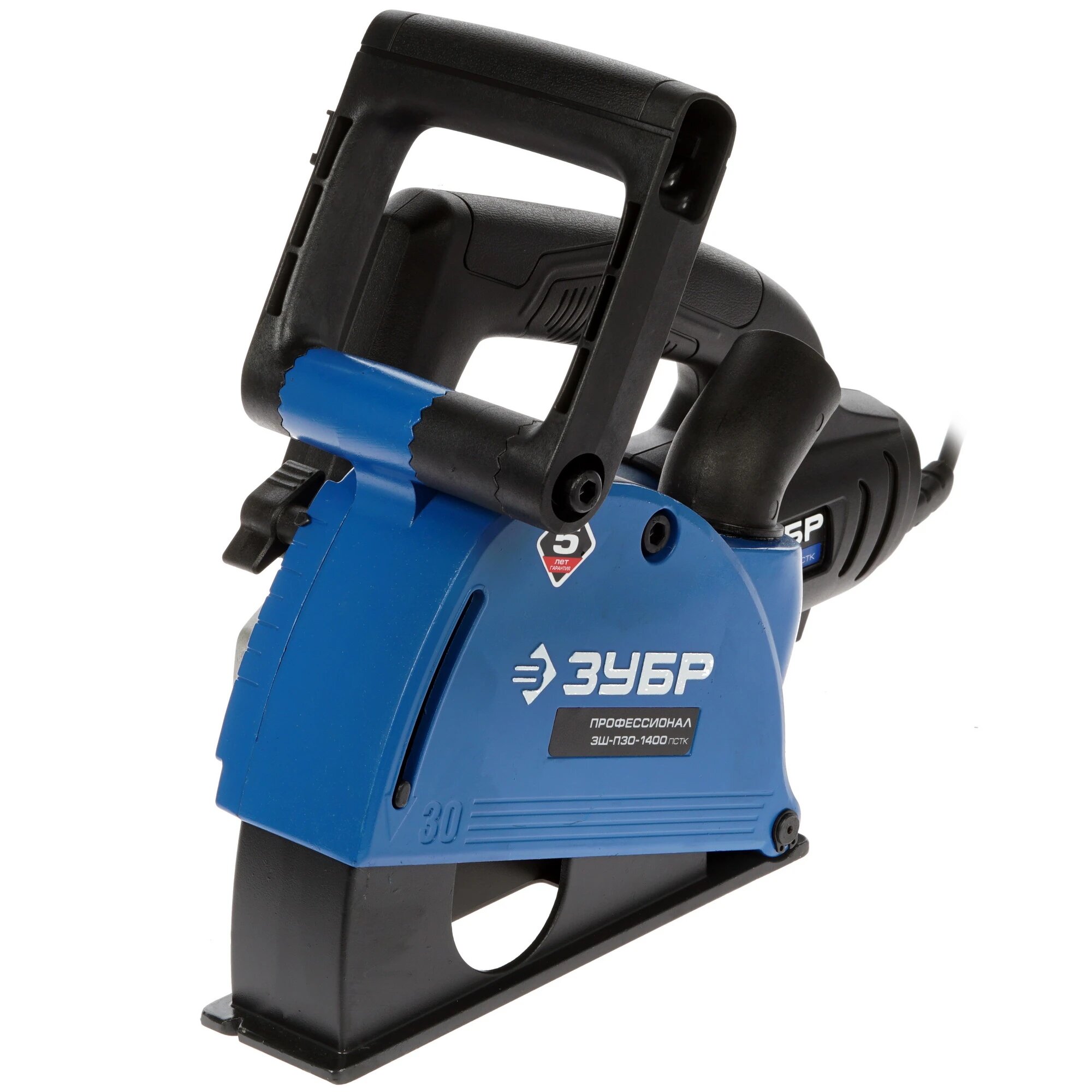 Штроборез ЗУБР ЗШ-П30-1400 пстк, синий, 1400 Вт, 8800 об/мин