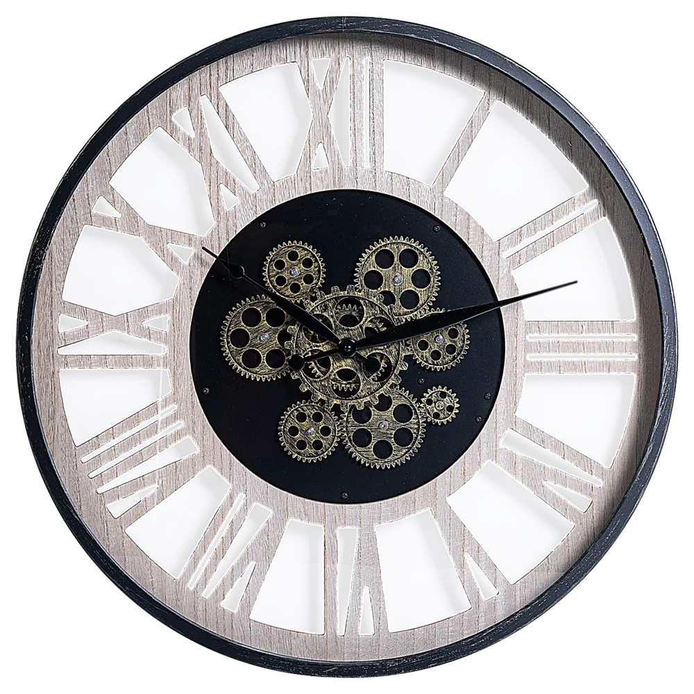 Часы настенные Dream River Шестеренки круглые металл цвет золотой бесшумные ø57 см