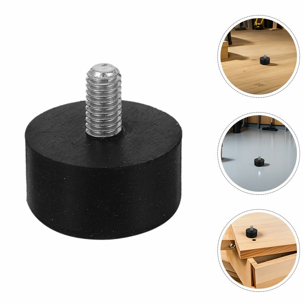 Набор из 12 резиновых опор для мебели с резьбой м6, регулируемые и с шумоизоляцией для дома