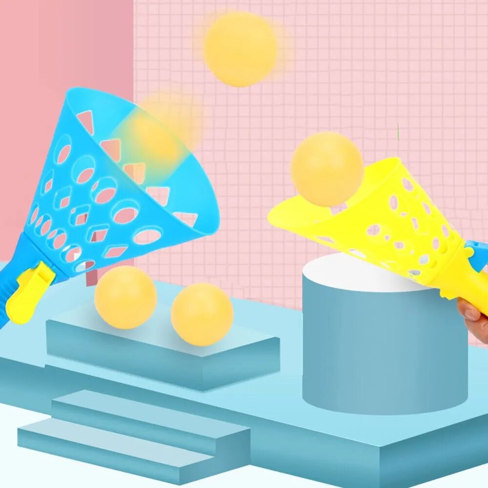 Пластиковые интерактивные мячи с ловушкой для детских игр на ловлю и бросок