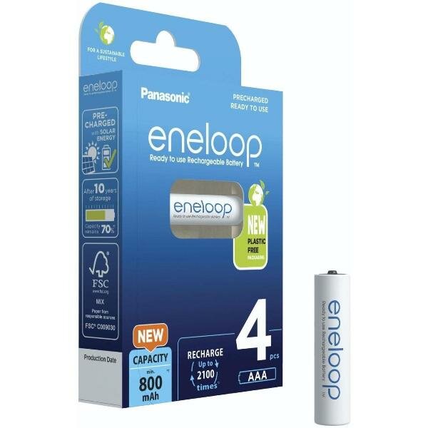 Аккумуляторная батарея Panasonic Eneloop AAA (BK-4MCDE/4BE) 800 mAh 4шт