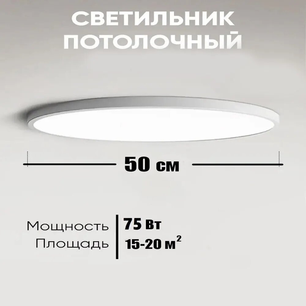Светодиодная люстра Tienda de milagros LED 75 Вт Круглая потолочная люстра для гостиной, кухни, 50 см