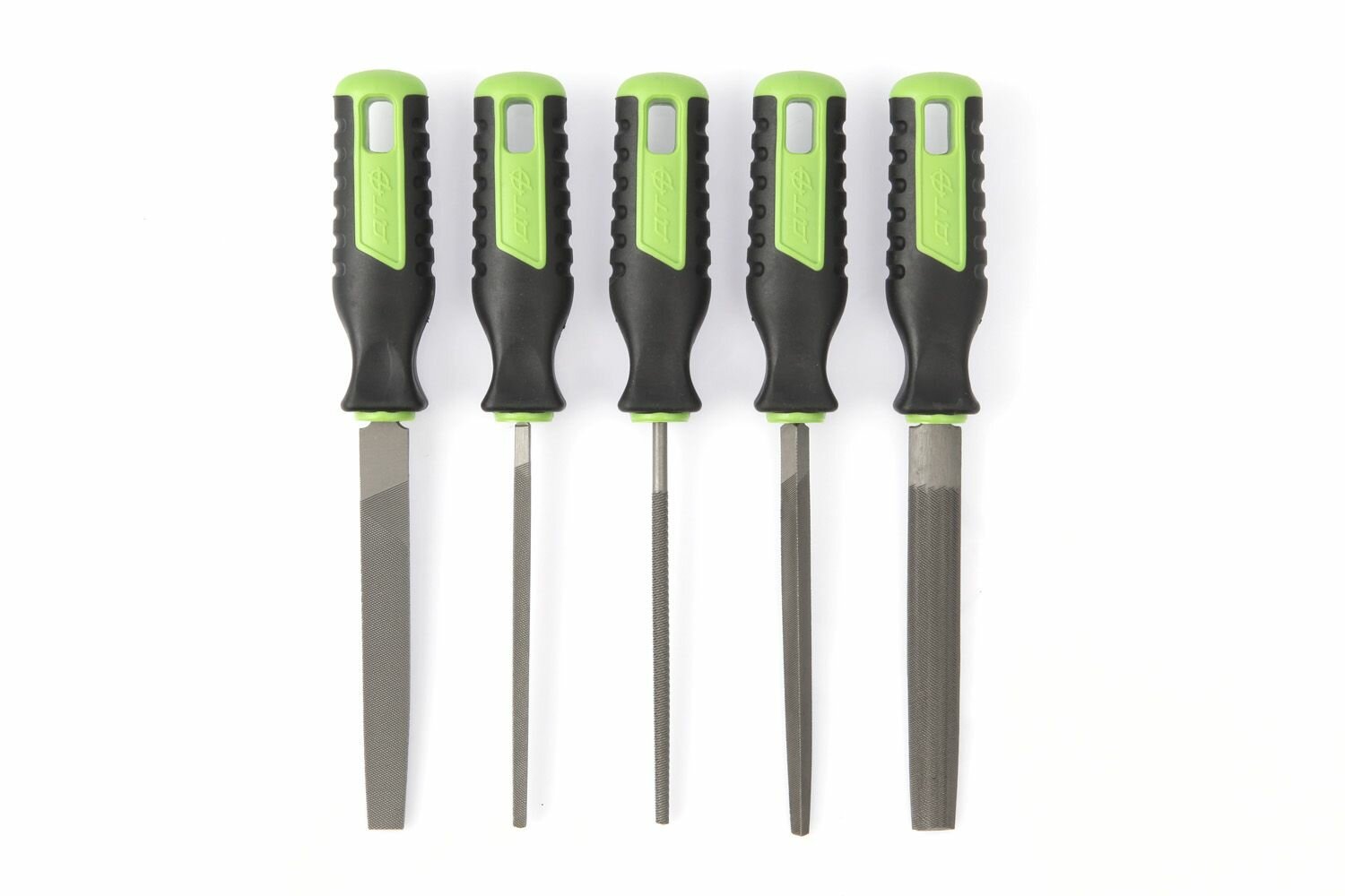 Набор напильников №2 100 мм, 5 шт (плоский, полукруглый, трёхгранный, квадратный, круглый)