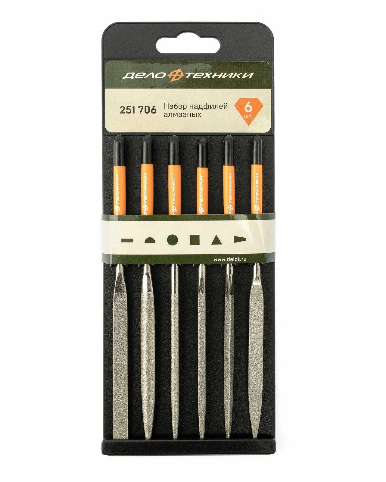 Набор надфилей алмазных 6 шт.