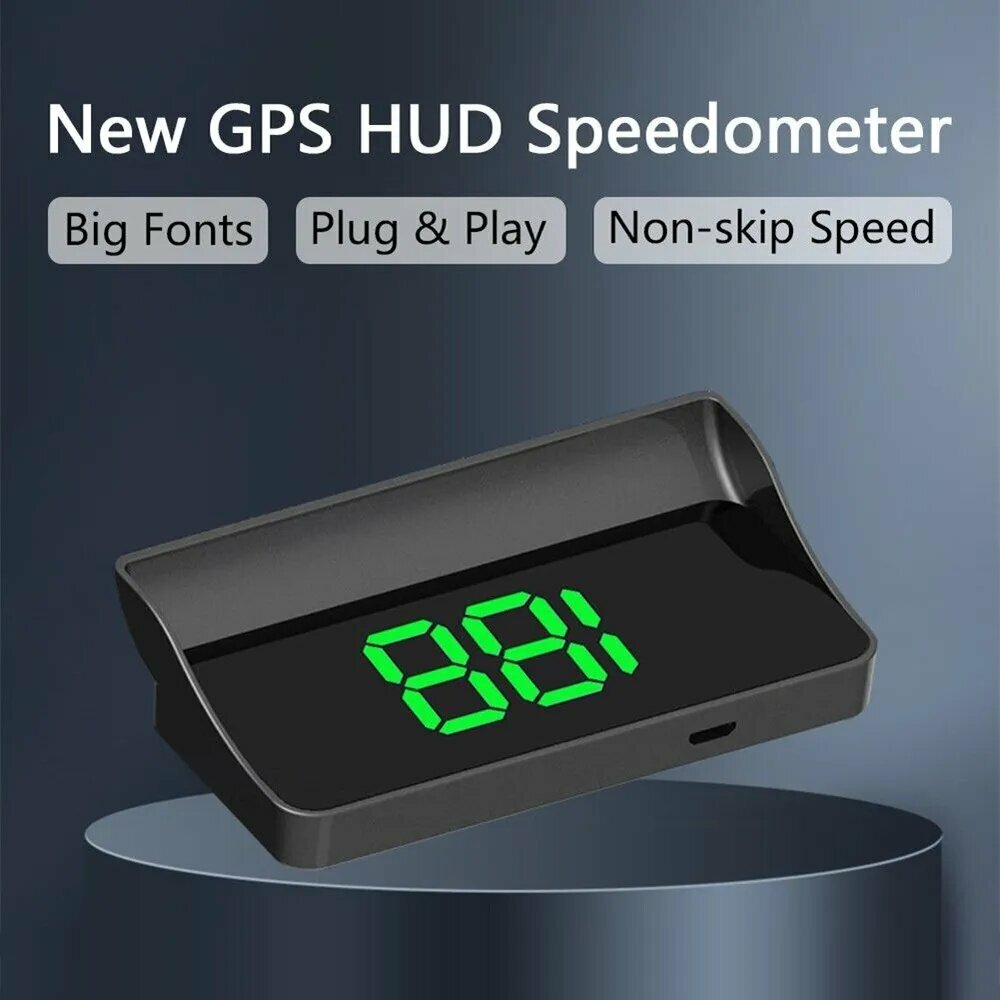 Головное дисплейное устройство HUD с GPS, спидометр, одометр, автомобильный цифровой скоростемер
