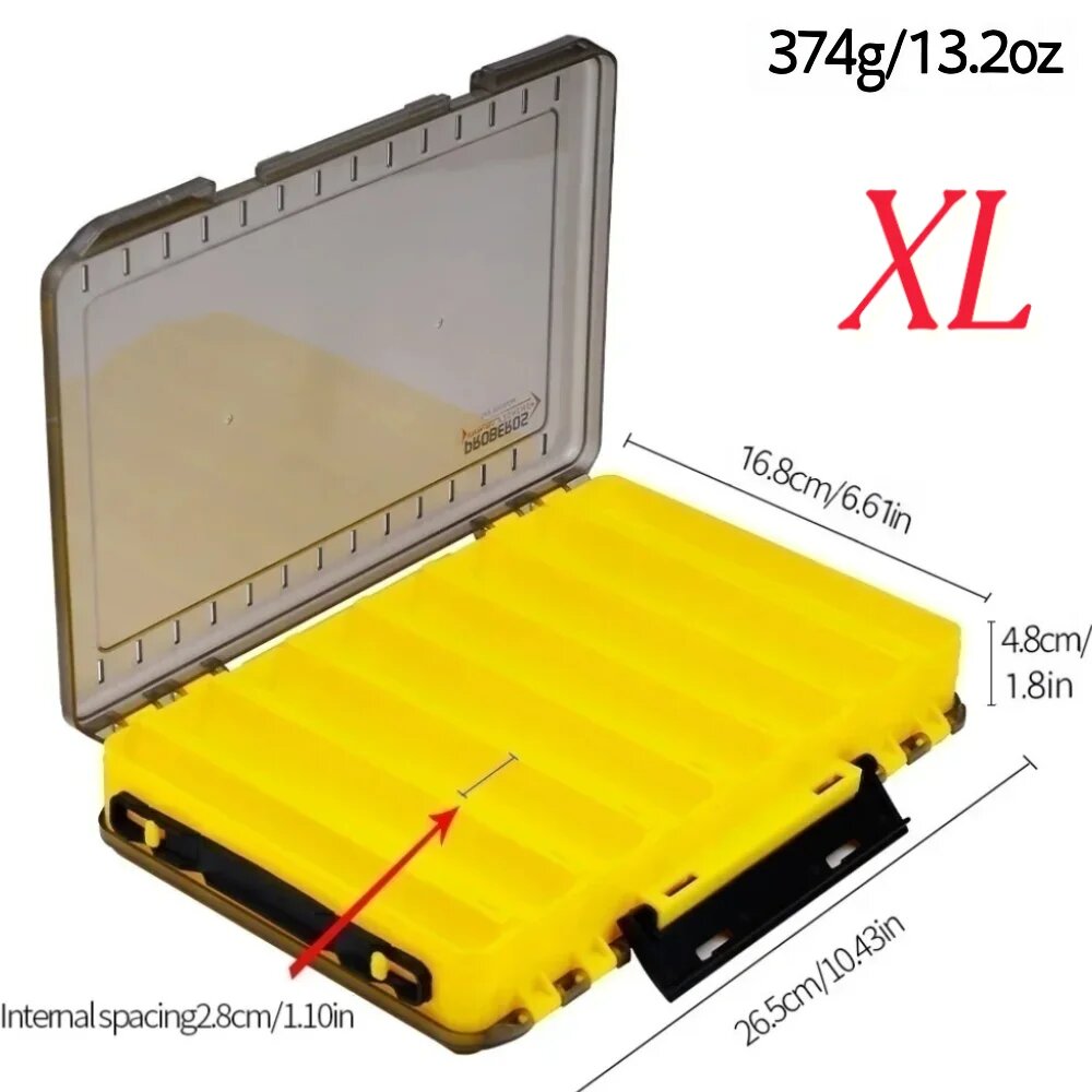 Коробка для рыболовных снастей TSUYOKI XL-Yellow, желтая
