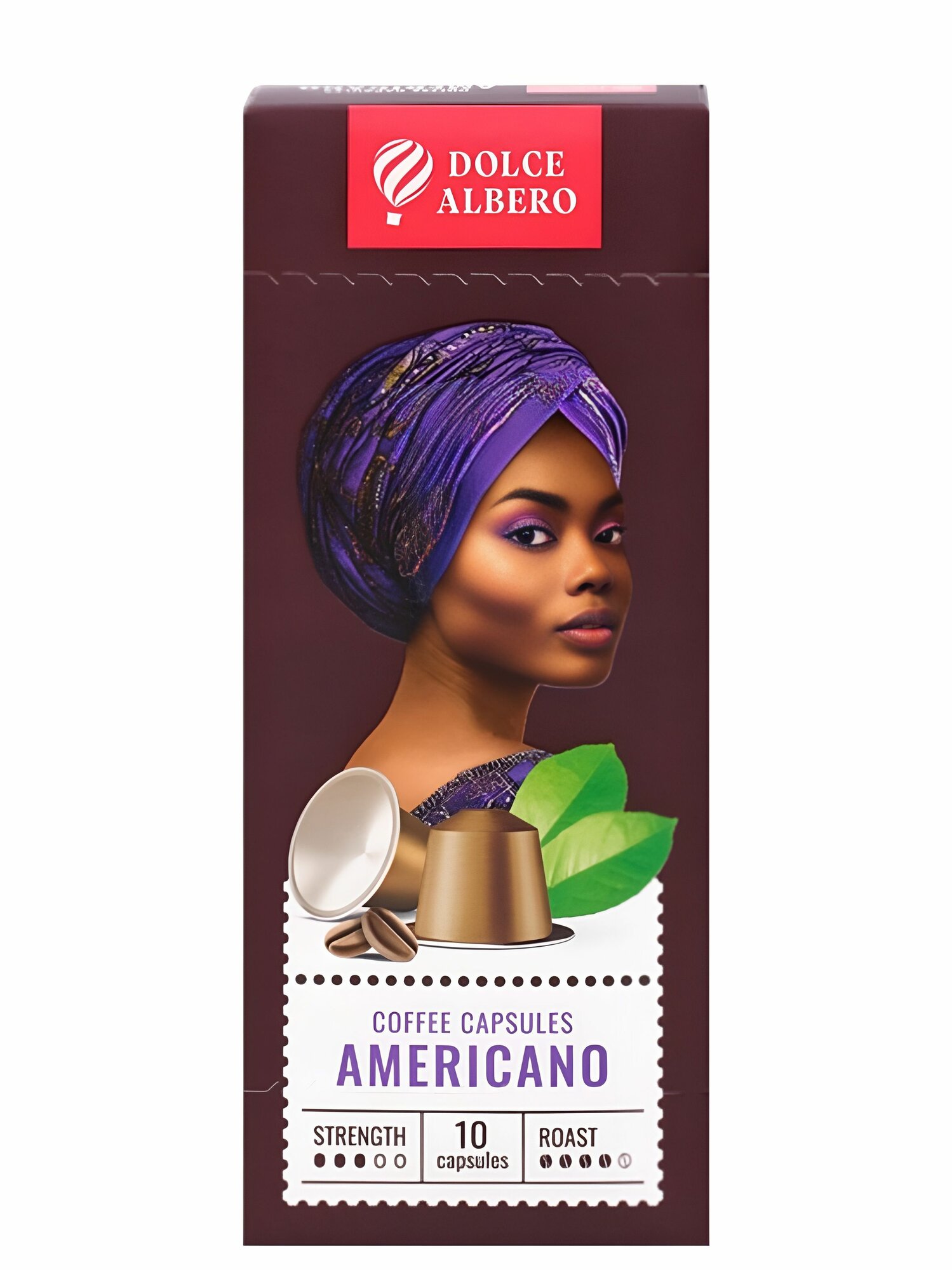 Кофе молотый в капсулах Dolce Albero Americano, 2 уп. По 10 кап.