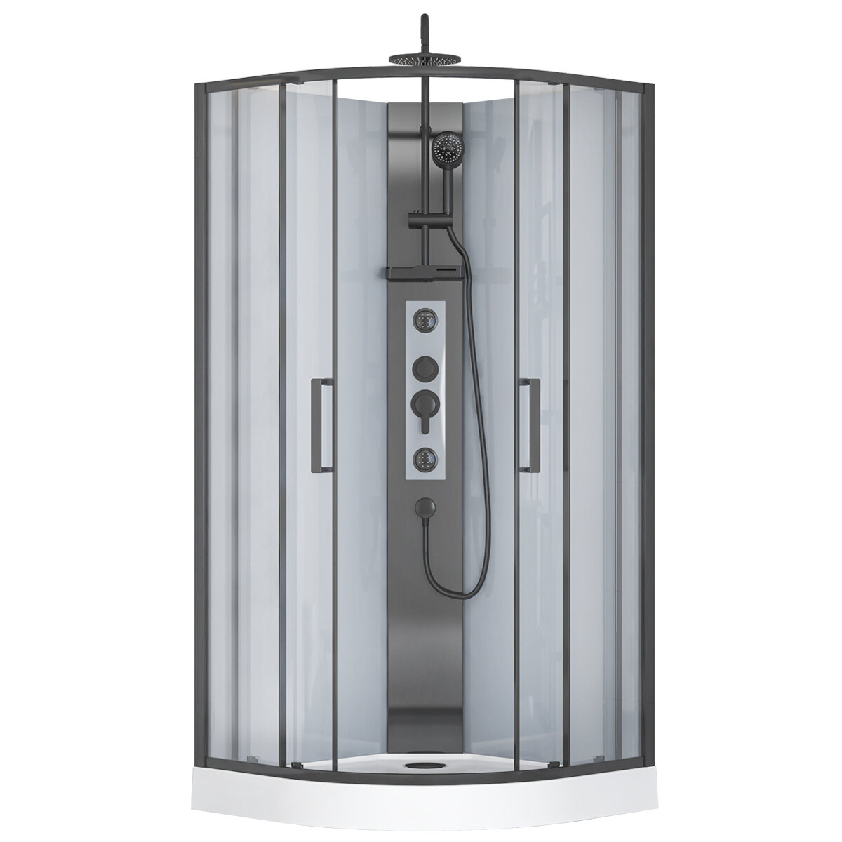 Душевая кабина Royal Bath 90х90 Bern RB90HK-WT-BL