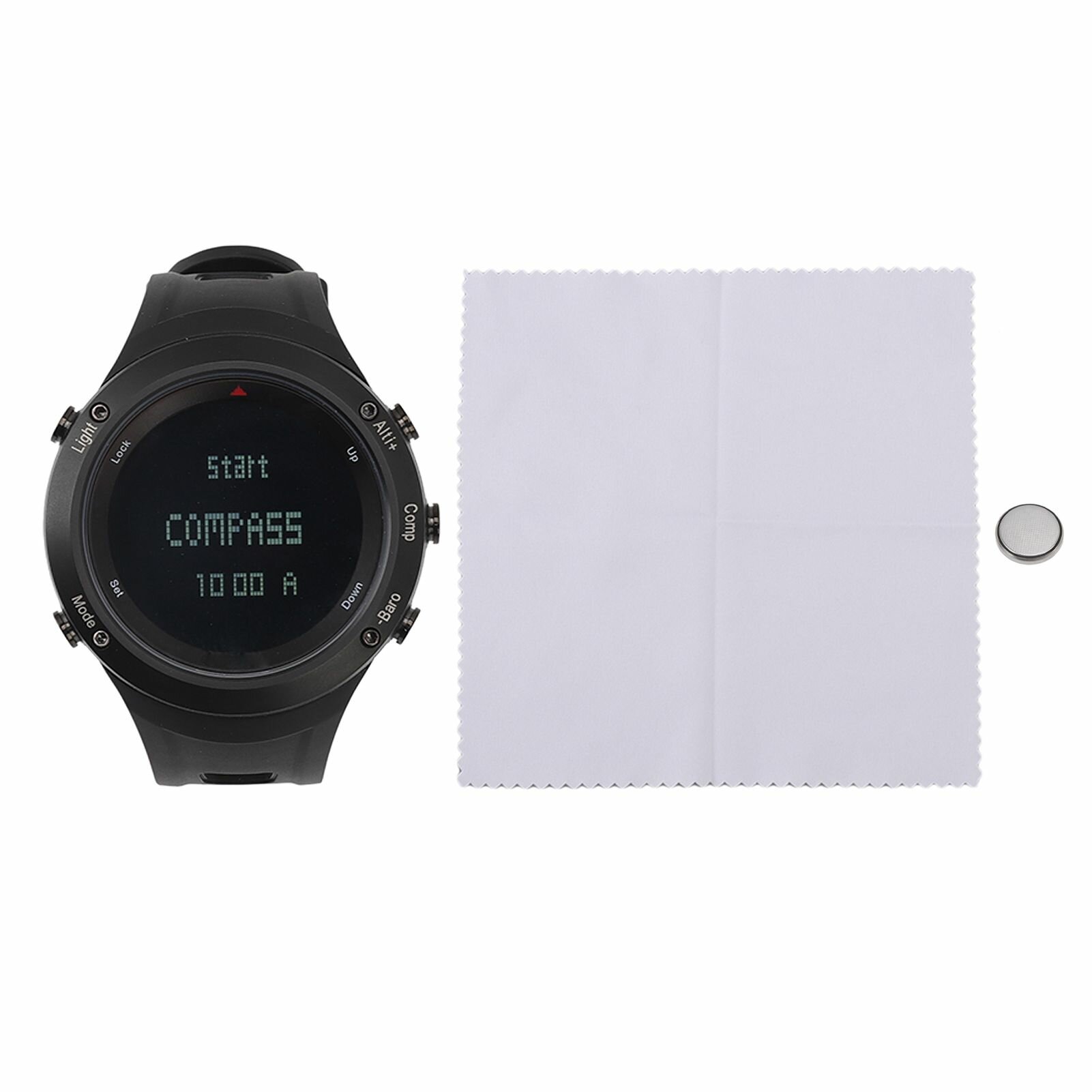 Водонепроницаемые спортивные часы с барометром, подсветкой, батарейным питанием, многофункциональные