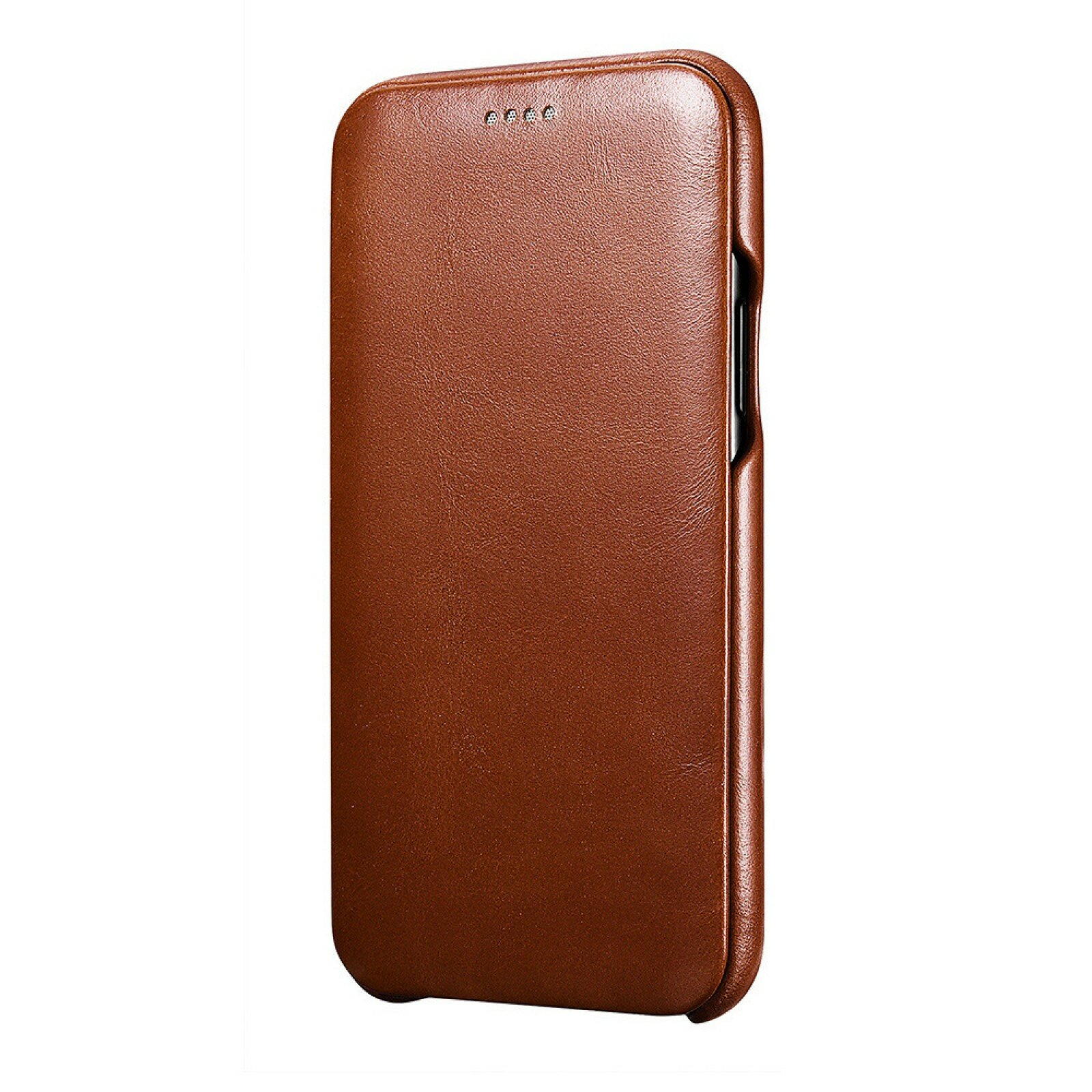 Чехол-книжка MyPads для iPhone 11 Pro Max из качественной импортной кожи коричневый