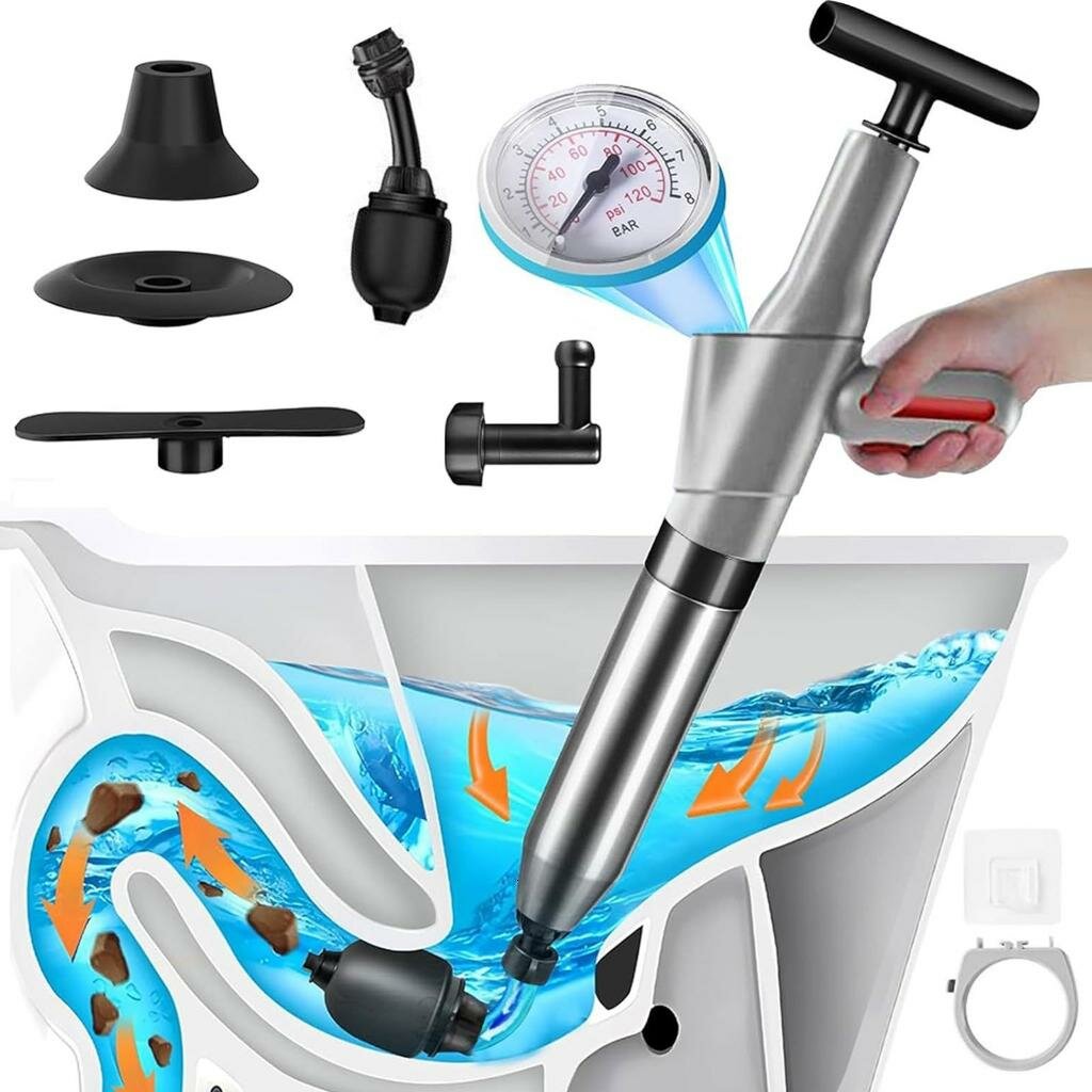 Долговечный пластиковый трубочист для ванной, Серый