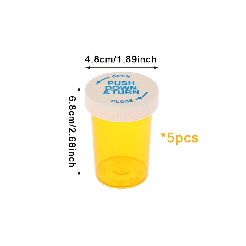 5 Упаковок Детских Контейнеров Для Таблеток (6-60 Драм)