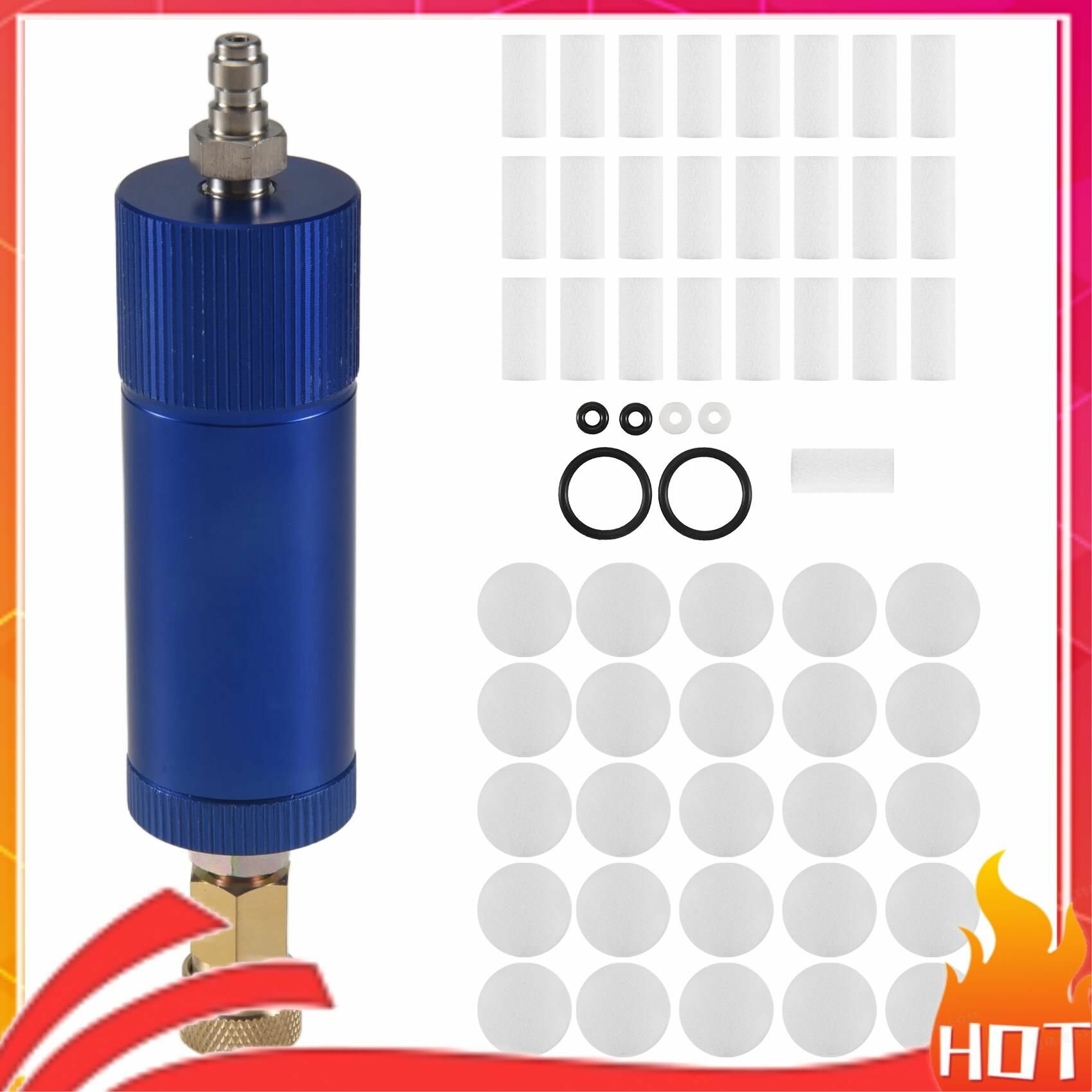 I1(A I D G) Ручной насос высокого давления PCP Воздушный фильтр Масляно-водяной сепаратор совместим с Pcp 30Mpa Фильтр компрессора Синий