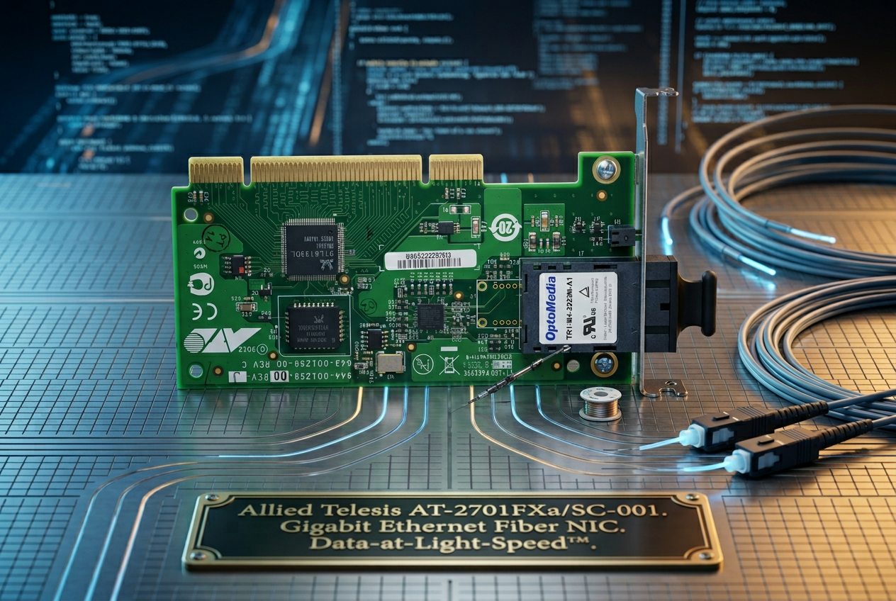 Сетевая карта Allied Telesis AT-2701FXa/SC-001, высокая скорость, компактный размер
