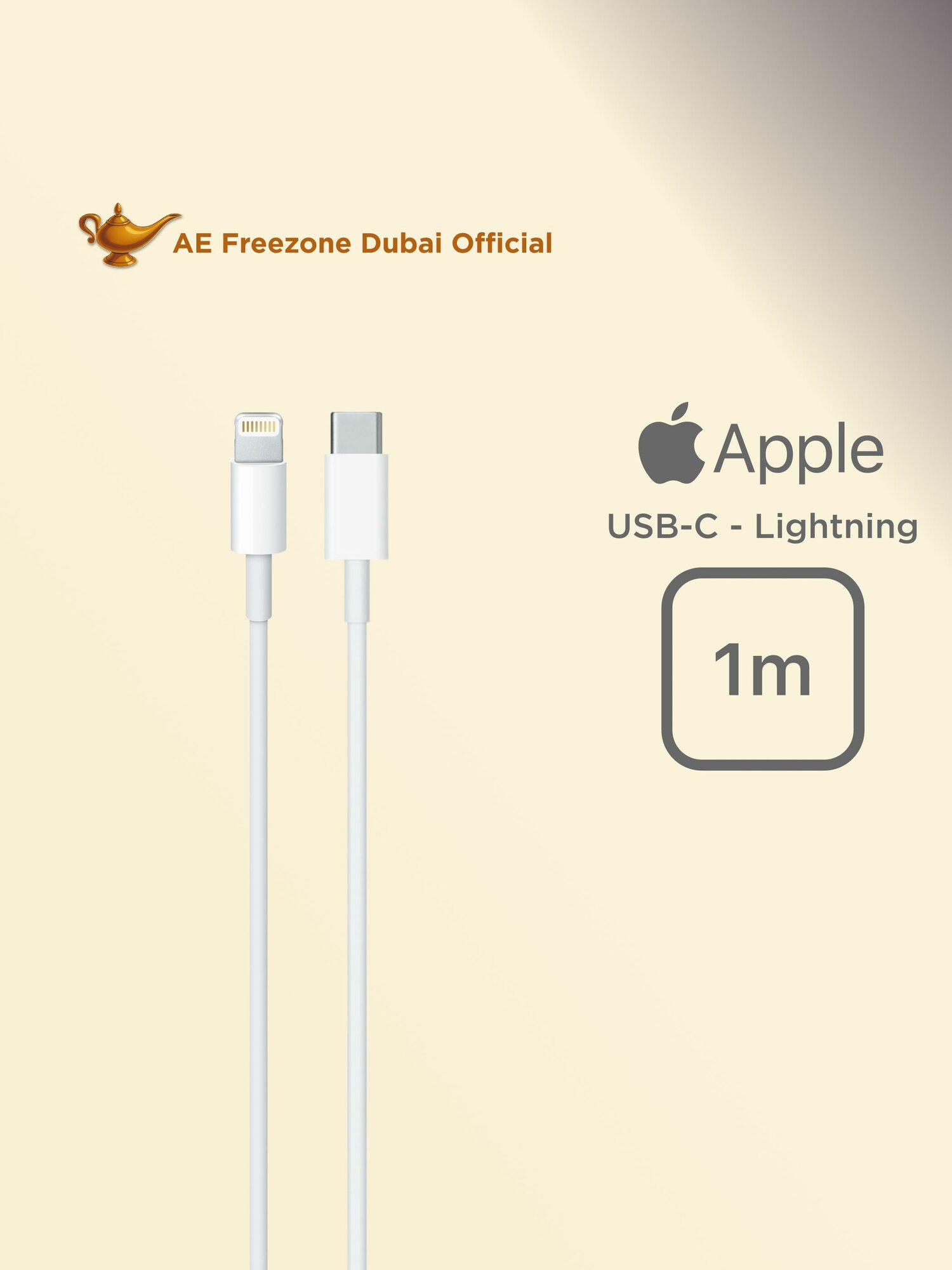 Кабель Apple USB-С - Lightning 1m (MUQ93), цвет White (Белый)
