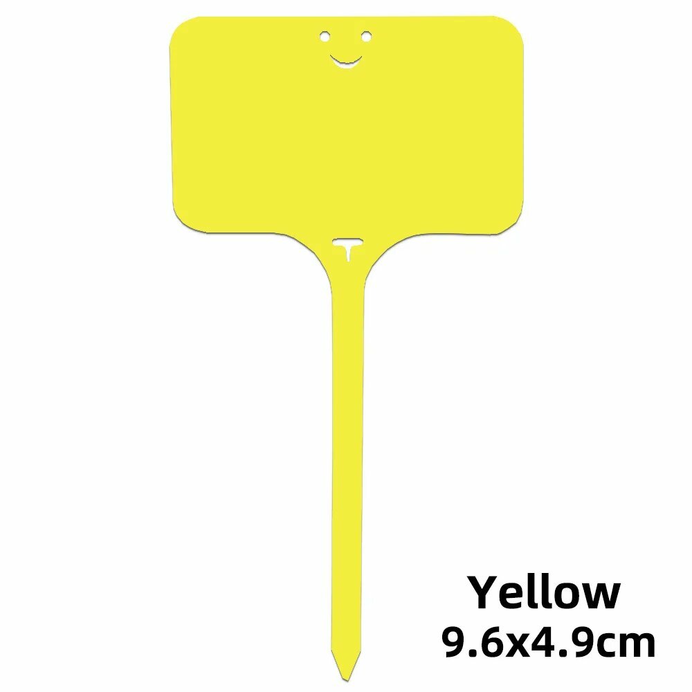 Маркеры для растений ПВХ 100 PCS, Желтый, Q