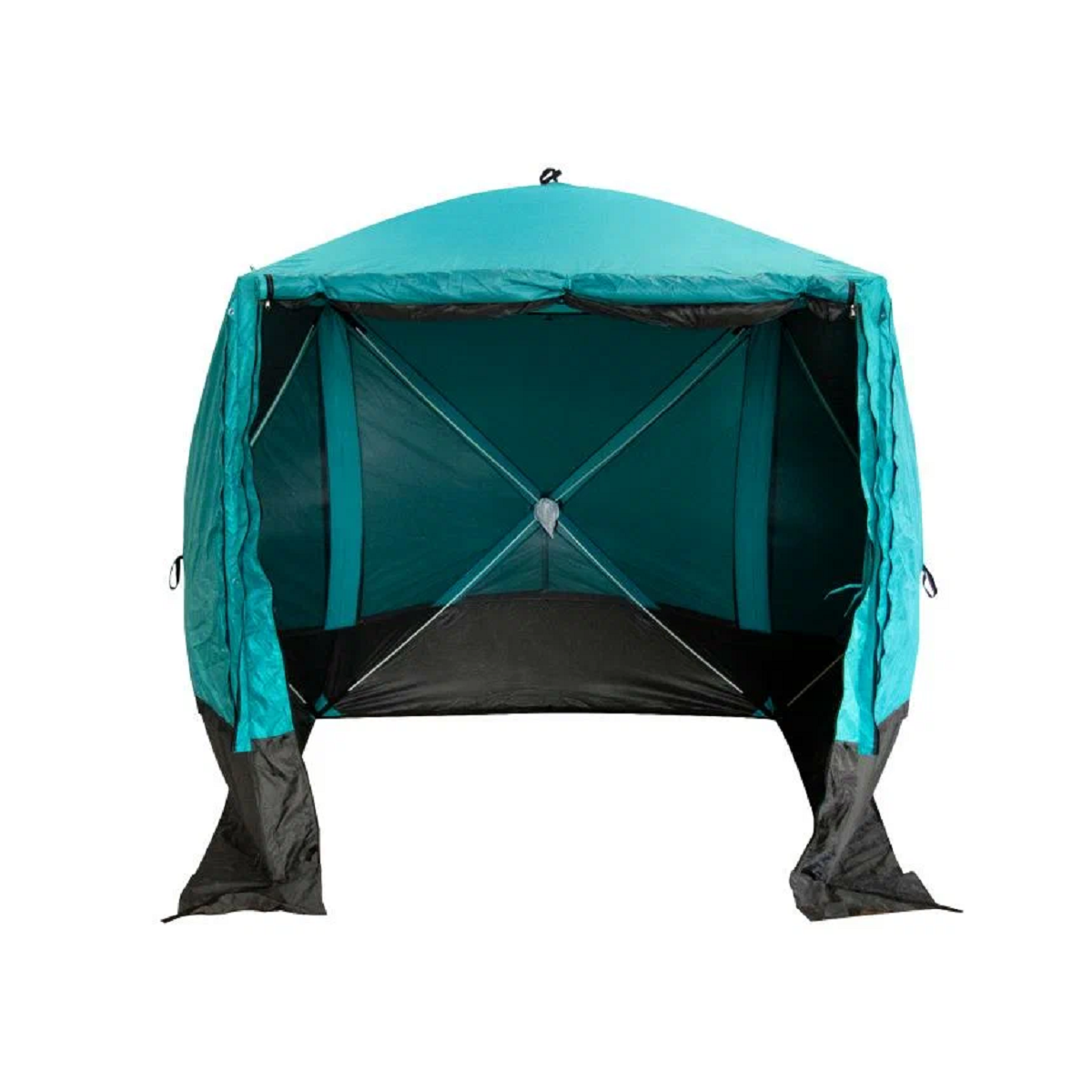 Шатер "следопыт" быстросборный, h-2,05 м, 2,1х2,1 м, S по полу 4,4 кв. м, цв. WATERFALL