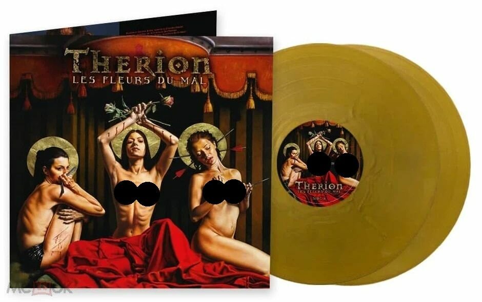 Therion - Les Fleurs Du Mal (2012, 2024, 2LP) LTD 300 Gold Vinyl (Виниловая пластинка)
