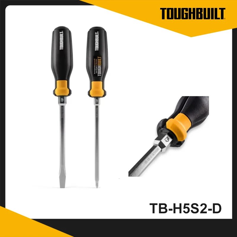TOUGHBUILT Набор отверток из 2 предметов, отвертка для ударных пирсинга TB-H5S2-D