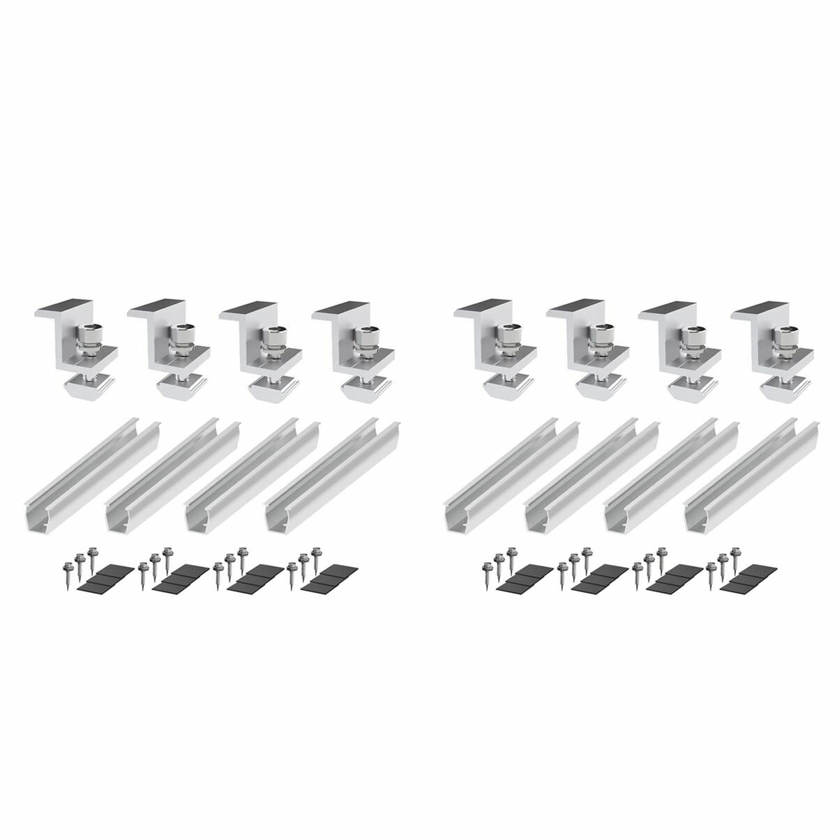 8 Кронштейнов Для Крепления Солнечной Панели С Серединой Трапециевидной Крыши 35 Мм