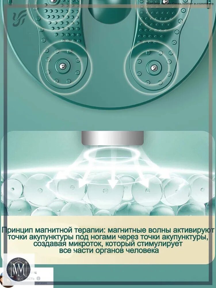 Диск здоровья для фитнеса с магнитами и эспандерами, максимальная нагрузка 150 кг, для массажа и тренировок — фото 1