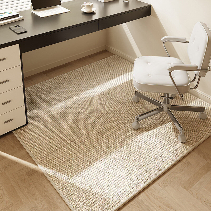 Квадратный коврик для вращающегося стула, коврик для компьютерного кресла в спальне, защитная подкладка для пола, бесшумный коврик под офисным креслом.