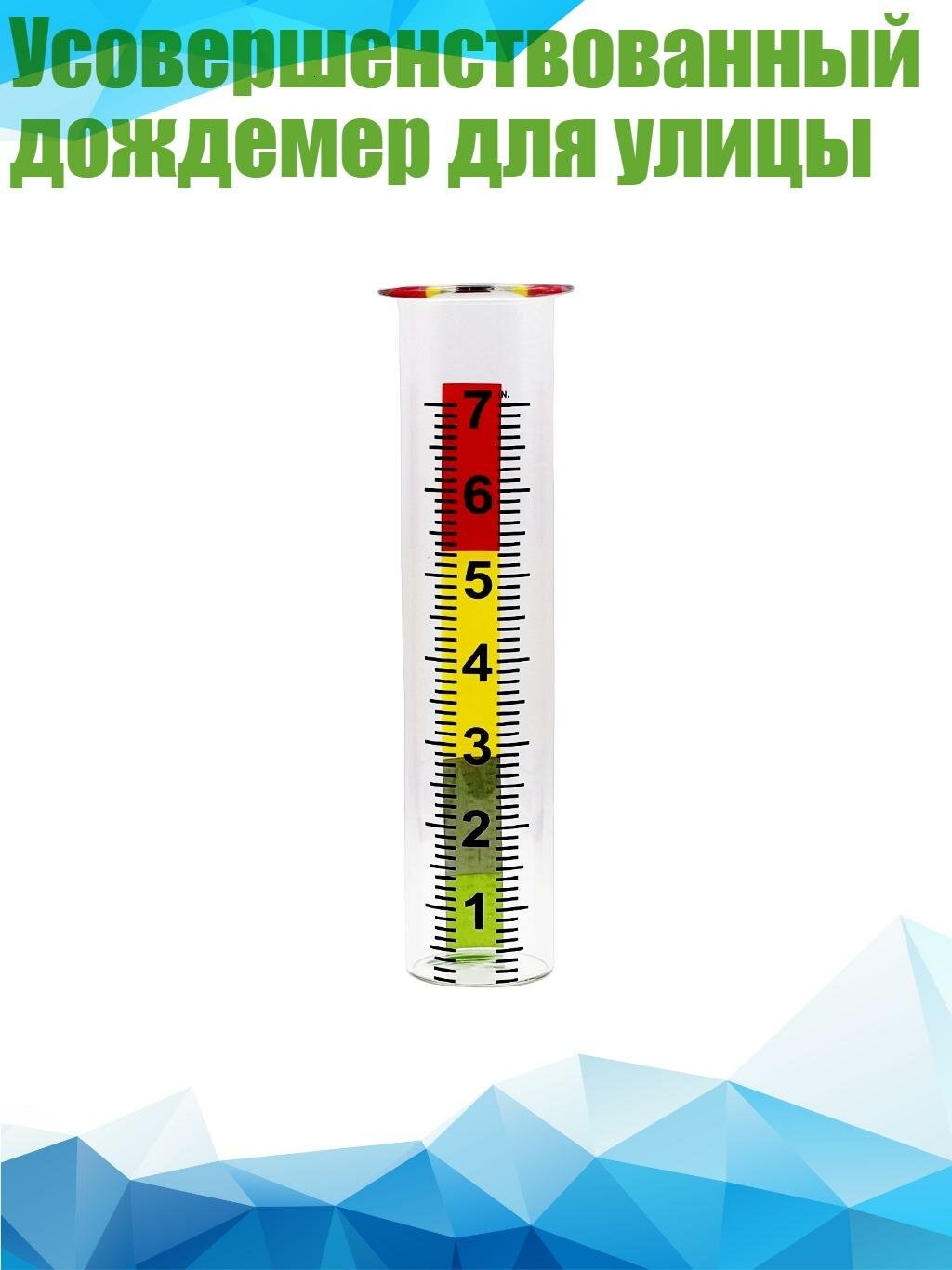 Усовершенствованный дождемер для улицы, Трехцветный задний план