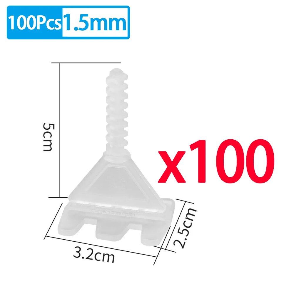 Крепеж для плитки CHANYEEN 1.5mm, 100шт