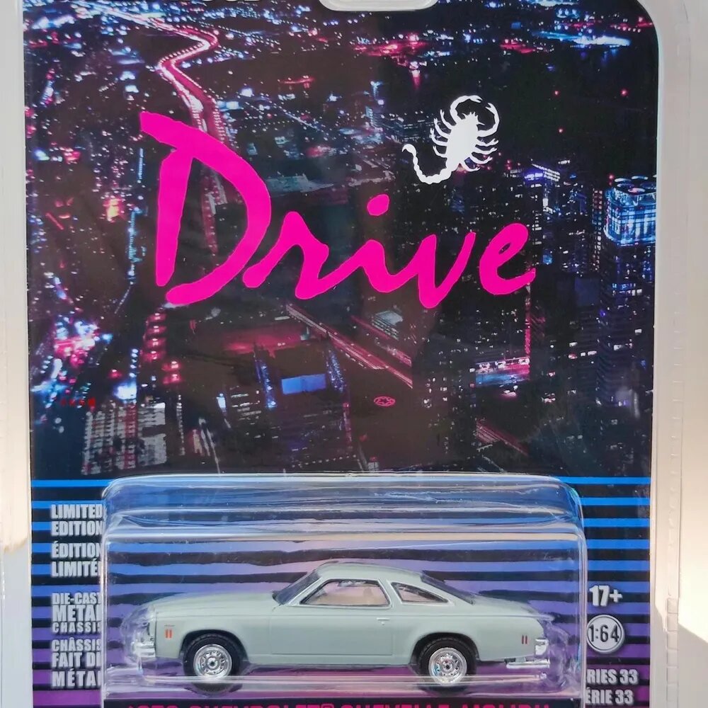 Машинка GreenLight 1/64 1973 Chevrolet Chevelle Malibu Drive Die-cast Alloy Car Model Collection Toy Gift