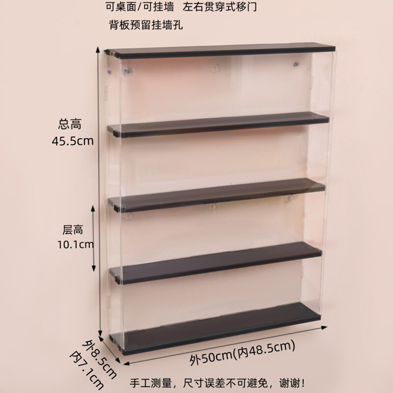 Настенный прозрачный ящик для хранения, витрина Pop Mart, акриловый ящик для демонстрации Molly.