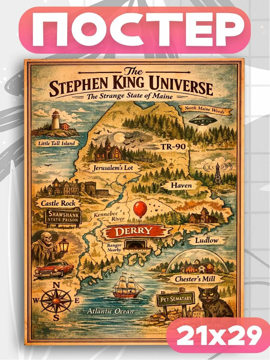 Постер на стену Добро Пожаловать в Дерри