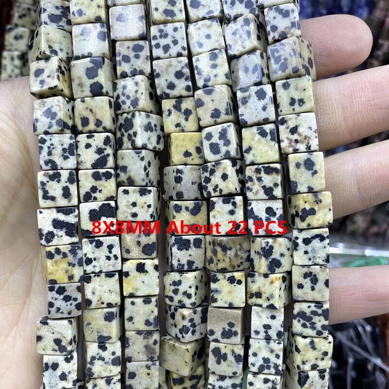 Бусины Далматинец Яшма SYSRXLR 8X8MM About 22 PCS