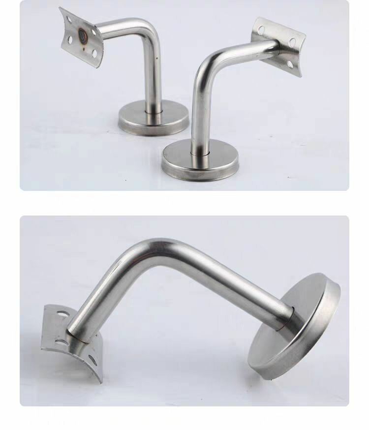 2 кронштейна для перил лестницы из круглого дерева/металла, настенное крепление, нержавеющая сталь 304