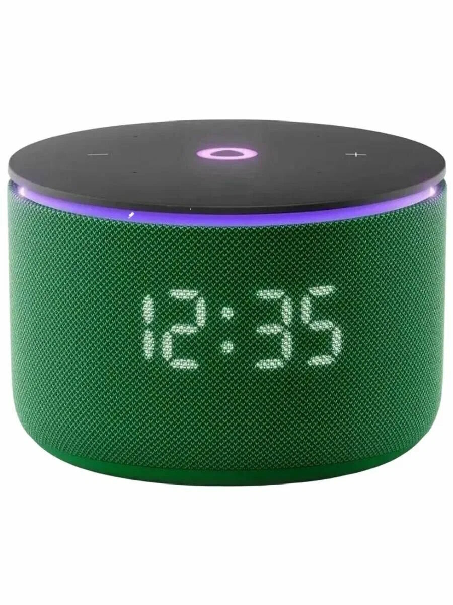 Умная колонка с Алисой Яндекс Станция Мини 3 Про, YNDX-00059GRN, Мощность 18 Вт, Поддержка Bluetooth, Зеленый