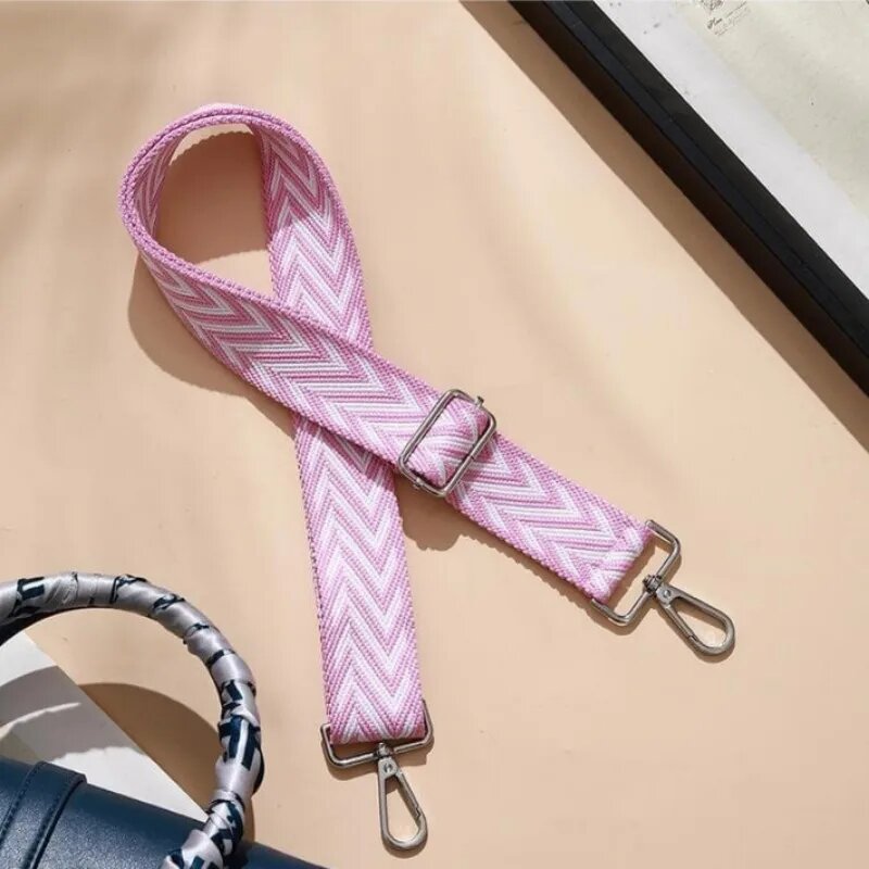 Женская Сумка Через Плечо С Регулируемым Ремнем Через Плечо, Аксессуар Для Розовый, Gold buckle, 20