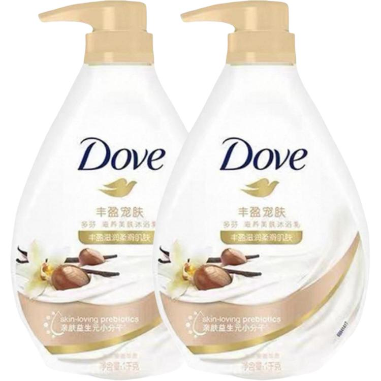 Гель для душа унисекс Dove Потапури, 1кг/1кг*2, Увлажняющий Питающий Глубокоочищающий